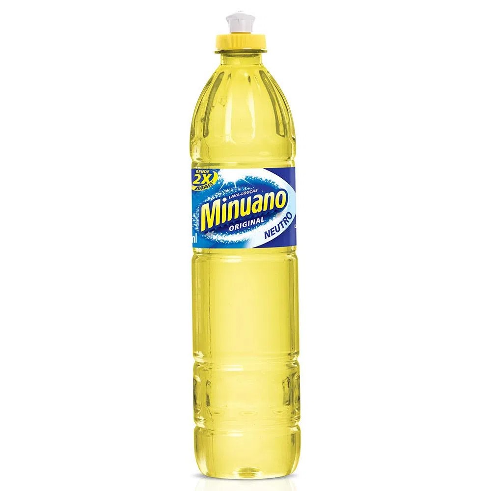 DETERGENTE MINUANO NEUTRO 500ML UN LIMPEZA E HIGIENE